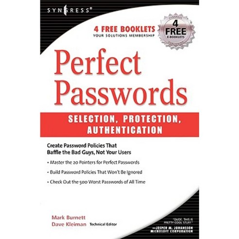 Perfect Password: Selection Protection Authentication Paperback ...