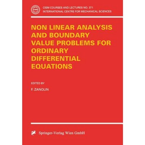 Non Linear Analysis and Boundary Value Problems for Ordinary Differential Equations Paperback ...