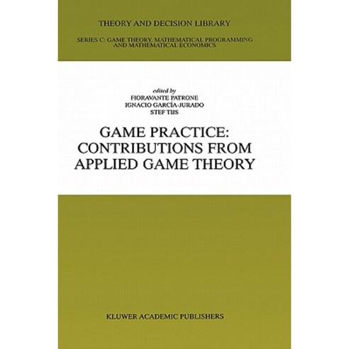 Game Practice: Contributions from Applied Game Theory Hardcover ...