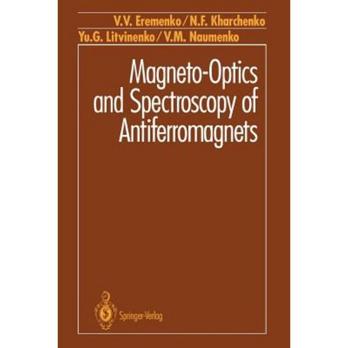Magneto-Optics and Spectroscopy of Antiferromagnets Paperback, Springer - 가격 변동