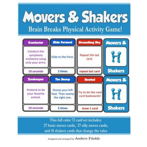 Movers & Shakers: Brain Breaks Physical Activity Game Paperback ...