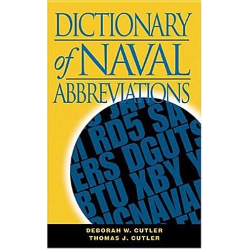 Dictionary of Naval Abbreviations Fourth Edition Hardcover, US Naval ...