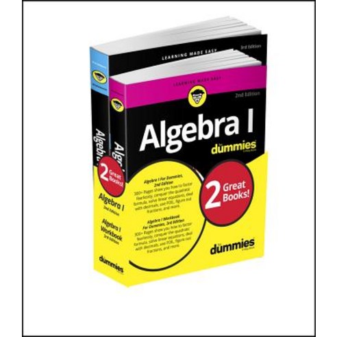 Algebra I Workbook for Dummies with Algebra I for Dummies 3e Bundle Paperback