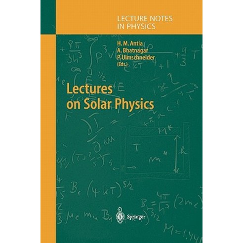 Lectures on Solar Physics Paperback, Springer - 가격 변동 추적 그래프 - 역대가