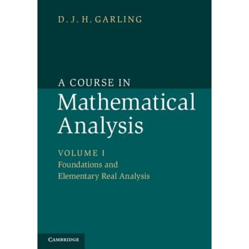 A Course in Mathematical Analysis Hardcover, Cambridge University Press ...