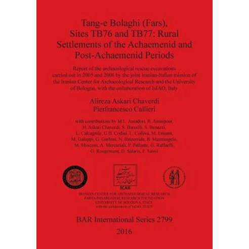 Tang-E Bolaghi (Fars) Sites Tb76 and Tb77: Rural Settlements of the ...