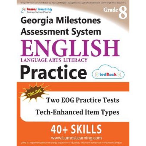 Georgia Milestones Assessment System Test Prep: Grade 8 English ...