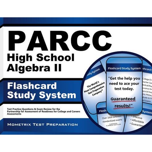 Parcc High School Algebra II Flashcard Study System: Parcc Test ...