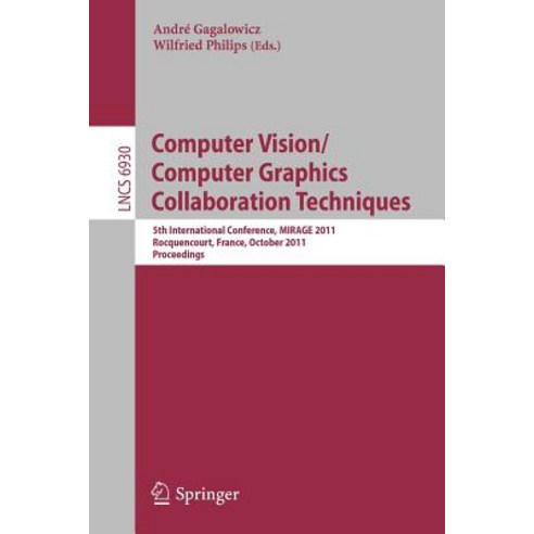 Computer Vision/Computer Graphics Collaboration Techniques Paperback ...