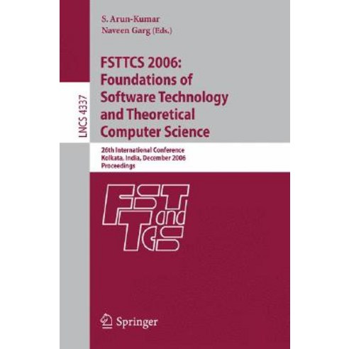 Fsttcs 2006: Foundations of Software Technology and Theoretical ...