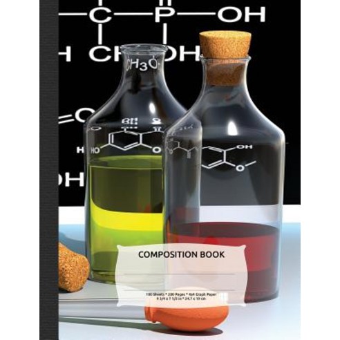 Science Chemistry Lab Composition Notebook 4x4 Quad Rule Graph Paper ...