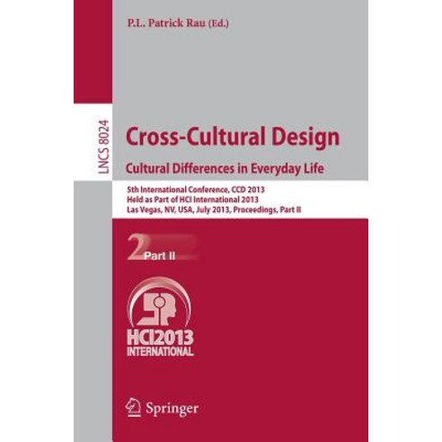 Cross-Cultural Design. Cultural Differences in Everyday Life: 5th ...