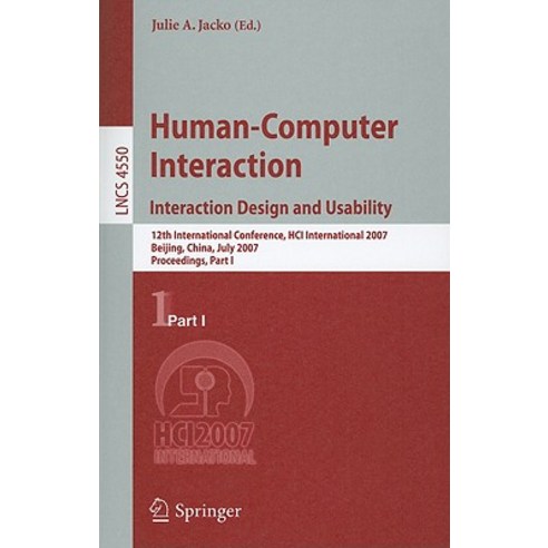 Human-Computer Interaction: Interaction Design and Usability Paperback, Springe