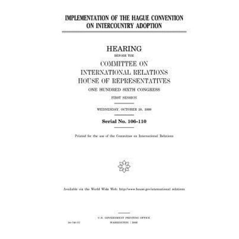 Implementation of the Hague Convention on Intercountry Adoption ...